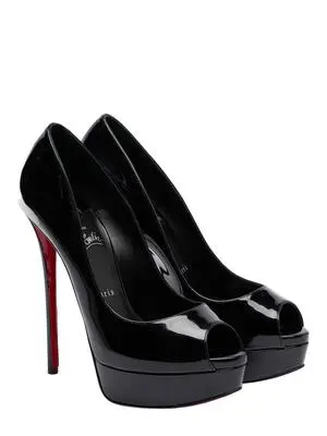 CHRISTIAN LOUBOUTIN Lady Z 160 Peep-toe Pumps - Black