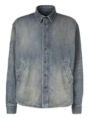 Balenciaga Denim Overshirt - Blue