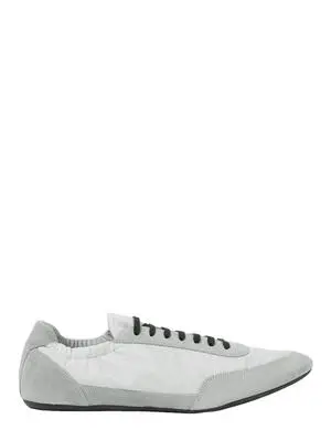 Prada Collapse Re-Nylon And Suede Sneakers Grey