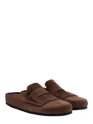 Jacquemus Suede Mules - Brown