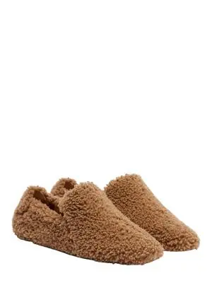 Le Monde Beryl Orlando Shearling Slip-on Shoes - Brown