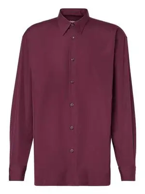 Dries Van Noten Cotton Poplin Shirt - Purple