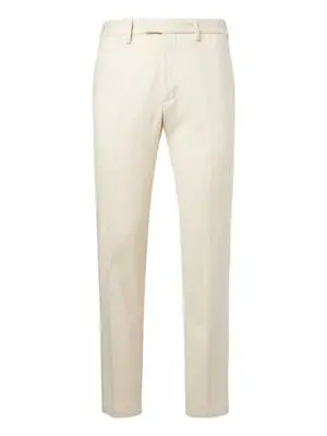 Thom Sweeney Cotton Twill Chinos - White