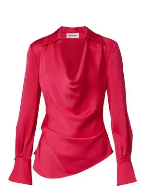Simkhai Symone Satin Top - Pink