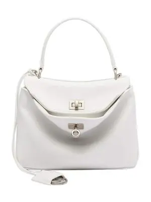 Balenciaga Rodeo Mini Leather Tote Bag White