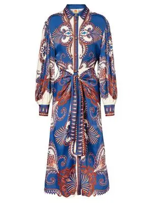 Farm Rio Arabesque Scarf Shirt Dress - Multicoloured