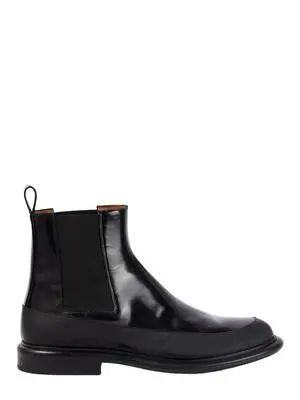 Givenchy Gent Leather Chelsea Boots - Black