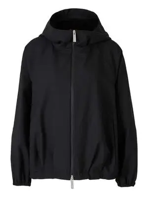 Herno Technical Hooded Jacket Black