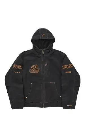 Supreme Fox Racing Hooded Work Jacket - Black