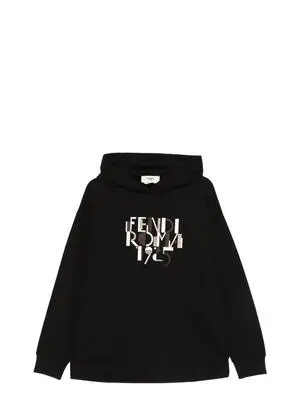 Fendi Cotton Hoodie - Black