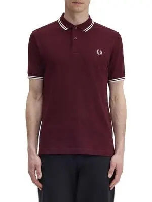 Fred Perry Polo Shirt Men Burgundy
