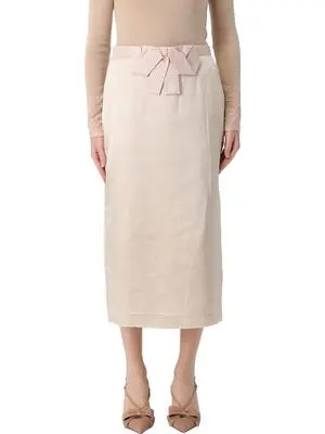 Valentino Garavani Skirt With Bow Detail - Champagne