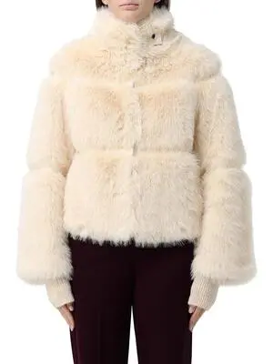 Patrizia Pepe Fur Coat - White