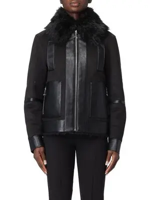 Patrizia Pepe Fur Coat - Black