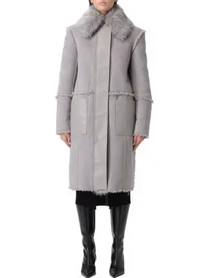Patrizia Pepe Fur Coat - Pearl