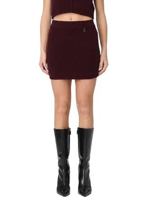 Patrizia Pepe Mini Skirt - Burgundy