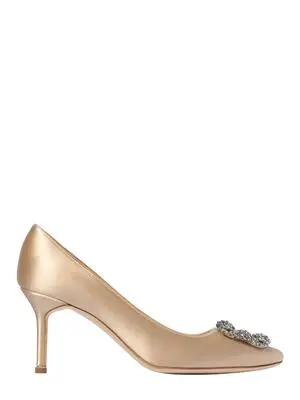 Manolo Blahnik Pointed Toe Pumps - Nude