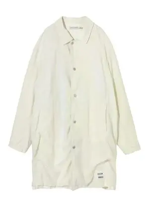 Undercover Long Sleeve Coat With Zip Detail - Neutrals
