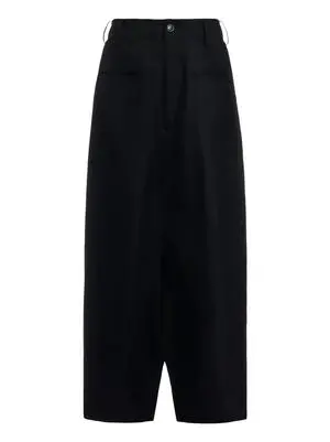 Yohji Yamamoto Wide Leg Trousers - Black