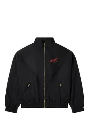 WILLY CHAVARRIA Ruff Rider Logo-embroidered Wool Bomber Jacket - Black