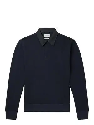 Oliver Spencer Organic Cotton-blend Polo Shirt - Blue
