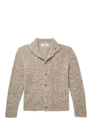 GOD'S TRUE CASHMERE Ribbed Cashmere Cardigan - Brown