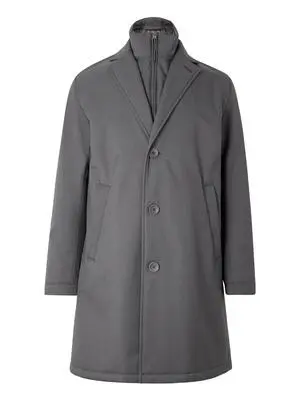 Herno Shell Coat With Detachable Gilet - Gray