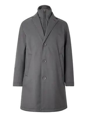 Herno Shell Coat With Detachable Gilet - Gray