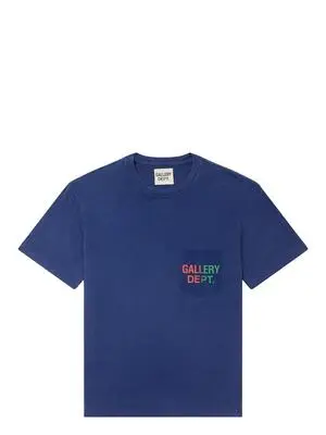 GALLERY DEPT. Boardwalk Logo-print Cotton-jersey T-shirt - Blue