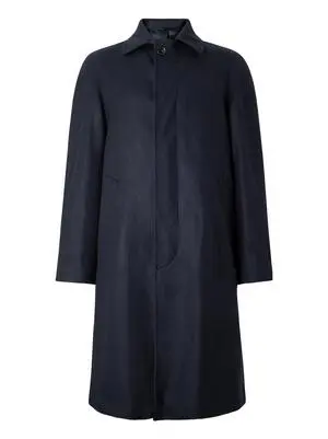 DE PETRILLO Ruffo Wool And Cashmere-blend Coat - Blue