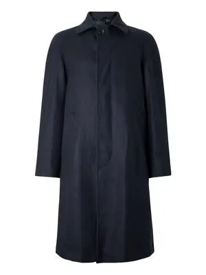 DE PETRILLO Ruffo Wool And Cashmere-Blend Coat Navy