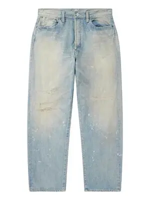 A.PRESSE No. 37 Straight-leg Distressed Jeans - Blue