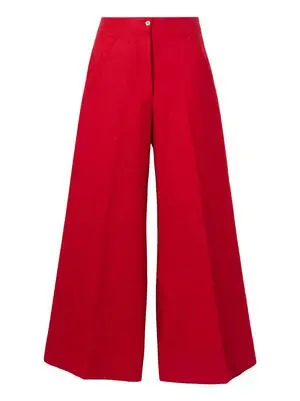 Giuliva Heritage Paola Wool And Mohair-blend Pants - Red
