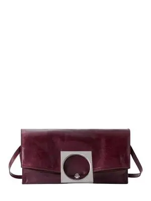 BALLY Anni Crinkled-Leather Shoulder Bag
