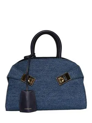 FERRAGAMO Top Handle Bag - Blue
