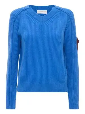Victoria Beckham V Neck Jumper - Pink