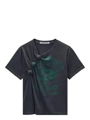 Alexander Wang Knotted Graphic T-shirt - Black