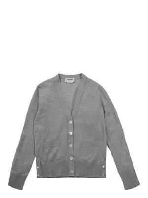 Thom Browne Floated Cable Stitch Cardigan - Grey
