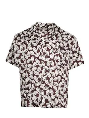 BODE Paper Birch Short Sleeve Shirt - Brown