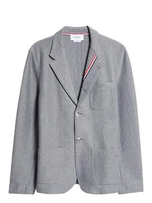 Thom Browne Double Breasted Sack Overcoat - Grey