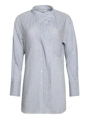 Victoria Beckham Wrap Tuck Detail Blouse - White