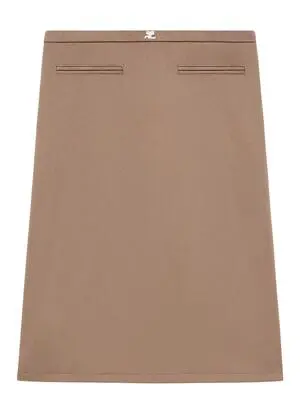 COURREGES Interlock Tracksuit Skirt - Brown