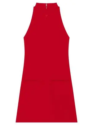 COURREGES Heritage Crepe A-line Dress - Red