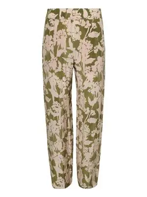 Victoria Beckham Pyjama Trouser - Green