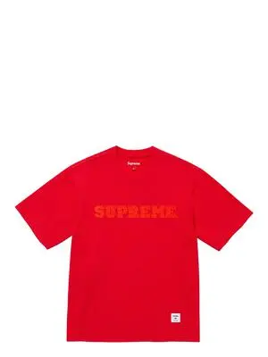 Supreme Collegiate Appliqué Short-sleeve Top - Red