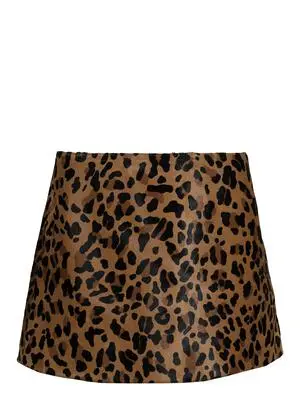 Alaïa Printed Skirt - Tan