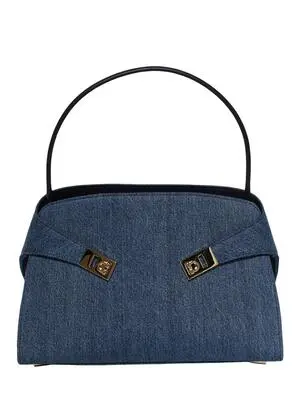 FERRAGAMO Top Handle Bag - Blue