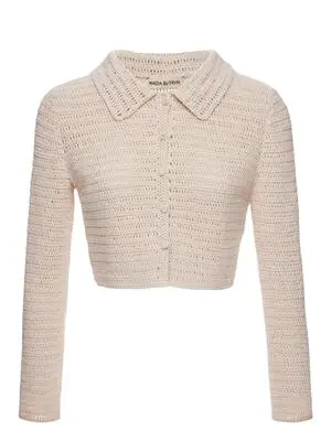 Magda Butrym Crochet Shirt - White