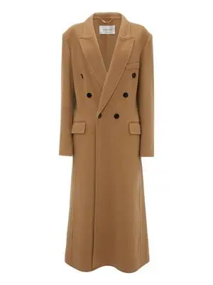 Victoria Beckham Double Faced Overcoat - Brown