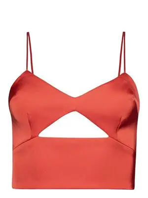 David Koma Cutout Detail Cami Top - Red